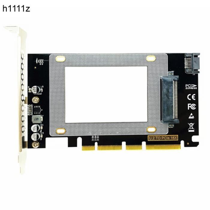 Adaptateur PCI E Riser PCIe SFF 8639 X4-X8-X16 vers U2 2.5, carte M.2 ...