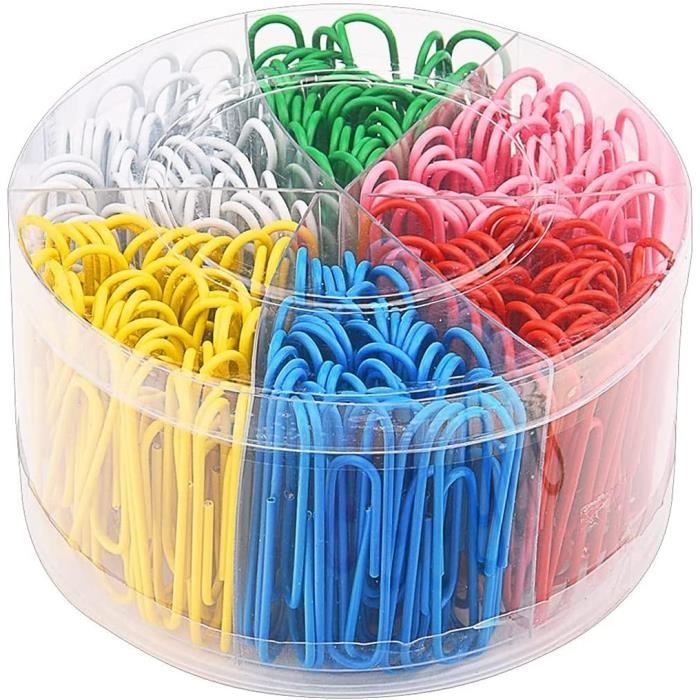 Lot De 300 Grands Trombones Colorés Pour L'École, Le Bureau Et Un Usage ...