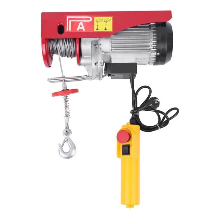 Treuil Électrique,100-200Kg Palan Électrique 220V, Treuil Palan Câble Mécanique Avec ...