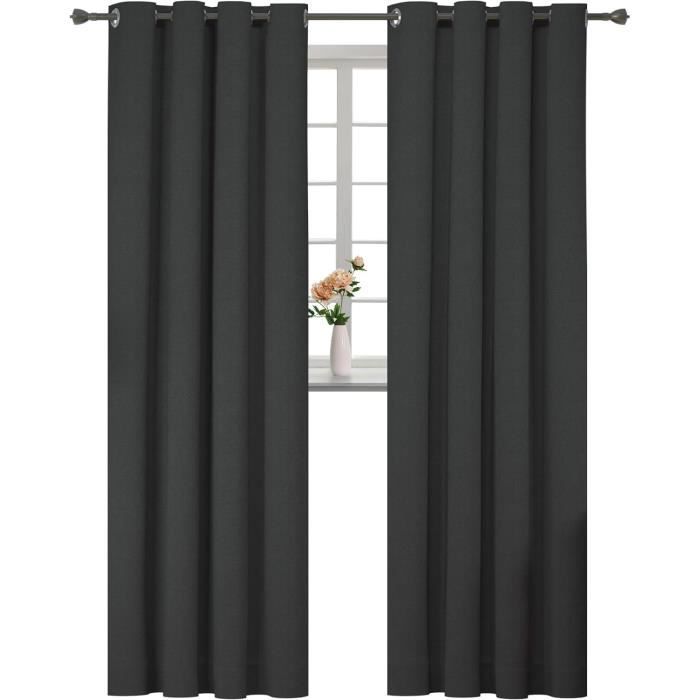 Rideau 100% Occultant, Rideau Thermique Isolant Anti Froid Et Chaleur ...