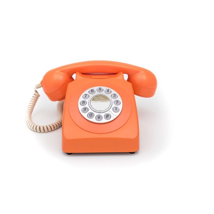 Téléphone analogique GPO 746 PUSH BUTTON GPO RETRO Orange - Cdiscount ...