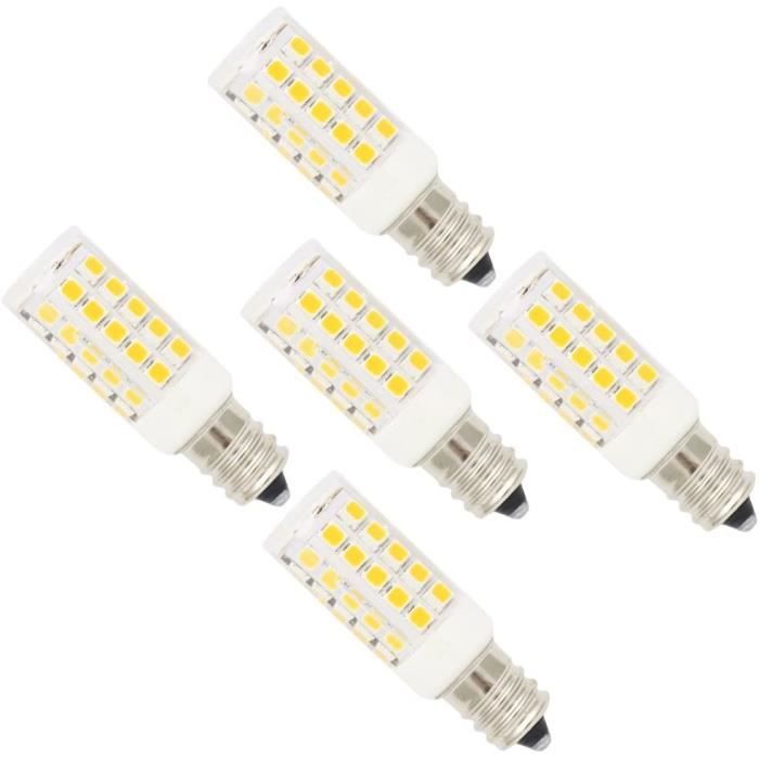 5X E12 Ampoule à Maïs LED 5W Lampe à Maïs 44 SMD 2835LEDs Blanc Chaud ...