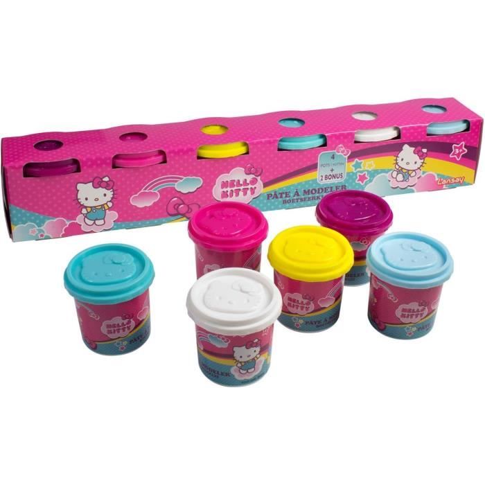 Hello Kitty - Pâte à Modeler 4 + 2 Bonus -[717] - Cdiscount Jeux - Jouets