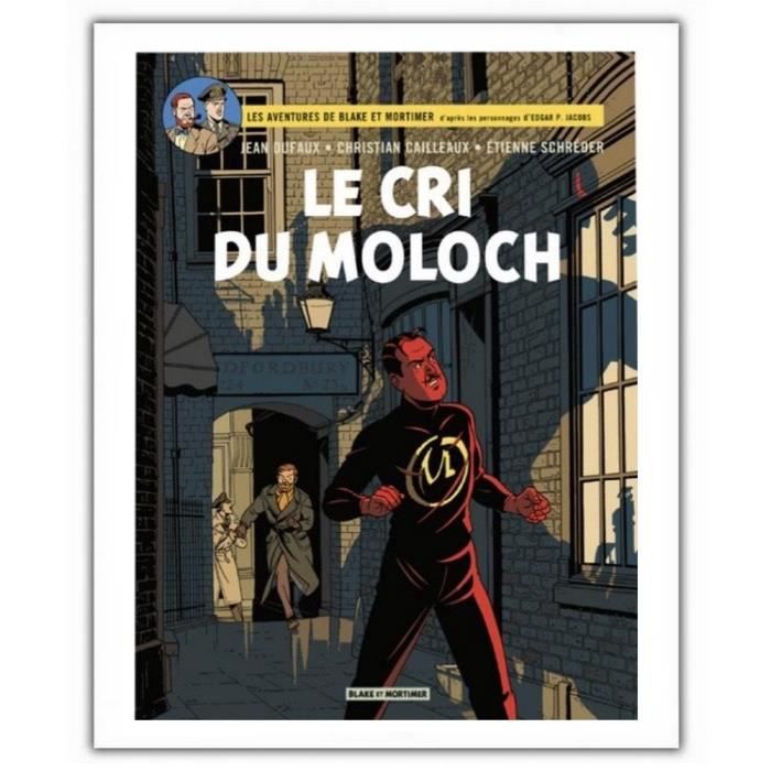 Poster affiche offset album de Blake et Mortimer, Le cri du Moloch ...