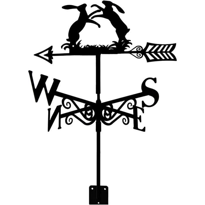 Girouette en Forme de Lapin en Acier Inoxydable pour décoration d ...