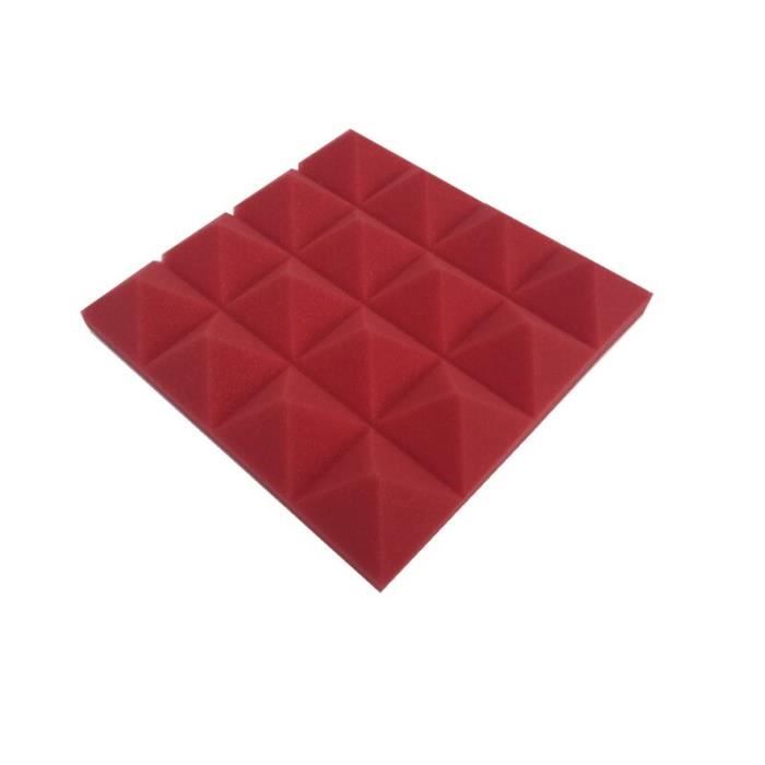 Mousse acoustique insonorisante noire, 24 pièces, 25x25x5CM, 16 ...