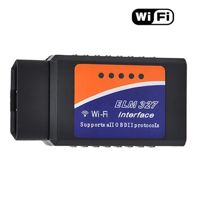ELM327 V1.5 Bluetooth- Wifi- USB en option Supports de protocoles OBDII outil de Diagnostic ...