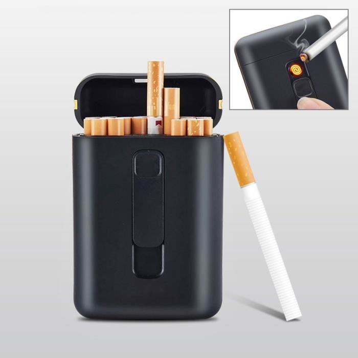 Briquet Allume-Cigarette Électrique Usb Rechargeable Étui Pour 20 ...