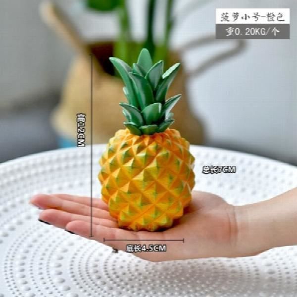 Piece - Monnaie CRAZE Resin Pineapple Piggy Bank Miniatures Pineapple ...