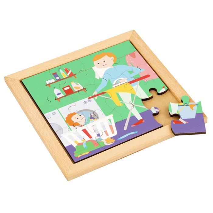 Puzzle en Bois - EDUCO - 900000262 - pour tout-petit - la lessive ...