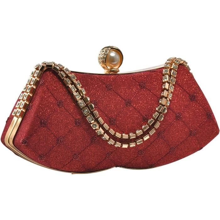Sac De Soirée Pour Femme Embrayage En Strass Élégant Sacs À Main D ...