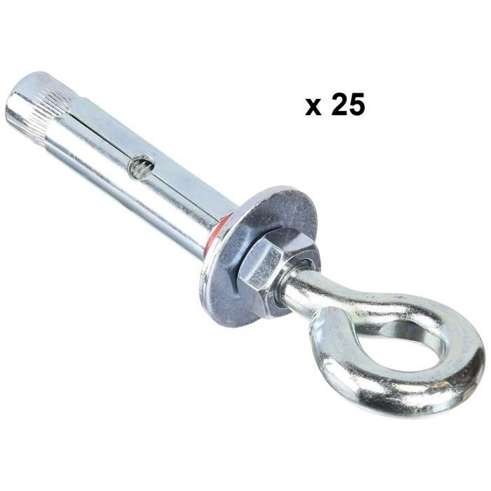 Cheville métallique - Fischer - 45772 FSL M12 x 80 - 25 pièces - Métal ...