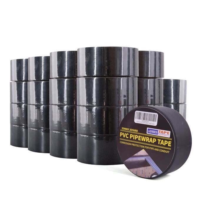 Adhes Ruban Adhésif Pvc Noir Contre La Corrosion, Ruban Adhésif Étanche ...