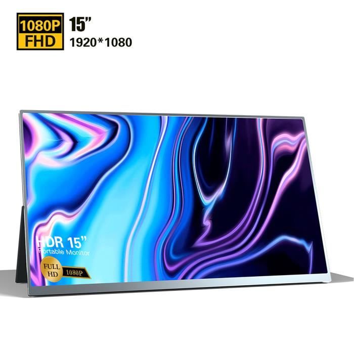 BOV Moniteur d'affichage portable 15'' haute définition 1080P pour ...
