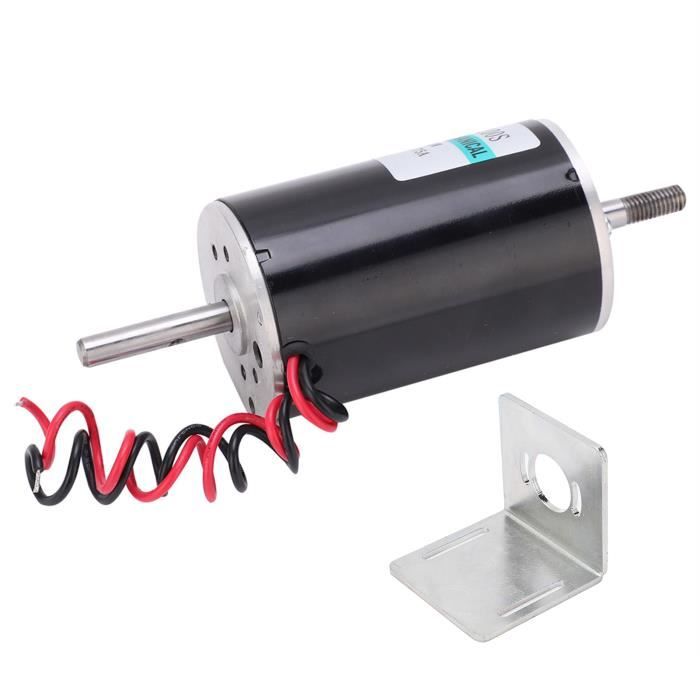 DC Motor Petit Moteur, 80W Double Arbre de Sortie Régulation Peed Petit ...