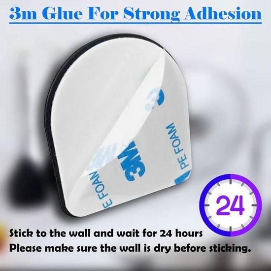 GoPaw Crochet Autocollant Adhesif Acier Inox, 4 Pièces Crochet Adhésif ...