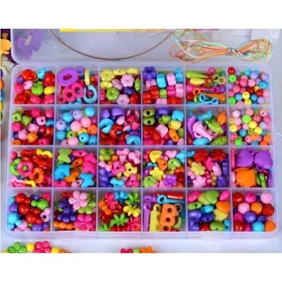 24 Grille Perle enfant, Boite a bijou enfant, Perles enfants pour ...