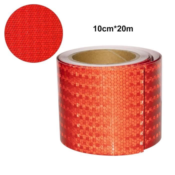 Ruban adhésif réfléchissant rouge 10 cm x 20 m étanche réfléchissant ...