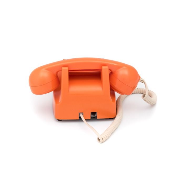 Téléphone Analogique Fixe - GPO Rétro - 746 Push Button - Orange ...
