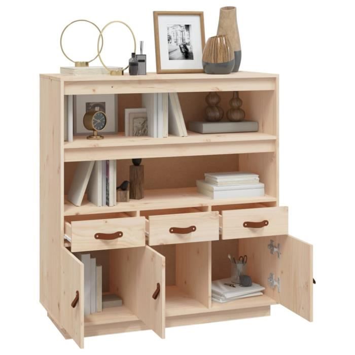 FAN - Buffets | bahuts - Buffet haut 100x40x108,5 cm Bois massif de pin ...