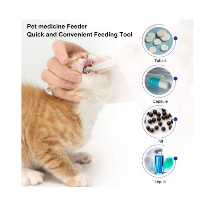 Lance Pilule Chat, Pet Pill Dispenser, Seringue pour Animaux de ...