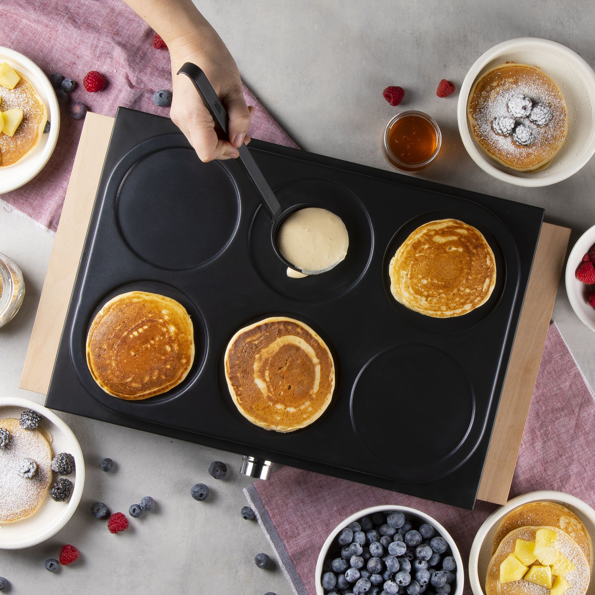 Wok party set 2-en-1 - DOMO - DO8719W - 6 personnes - Wok et Pancakes ...