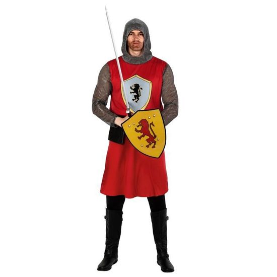 Fun Shack Costume Chevalier Médiéval Homme, Déguisement Carnaval Adulte ...