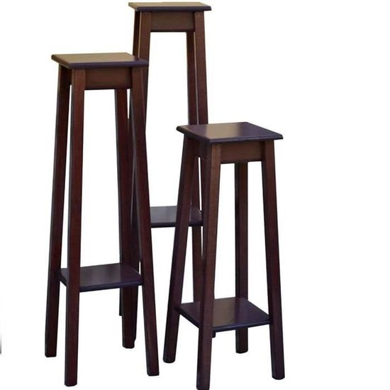 Colonna in legno NOCE porta vaso Un elemento raffinato e di design, ma ...