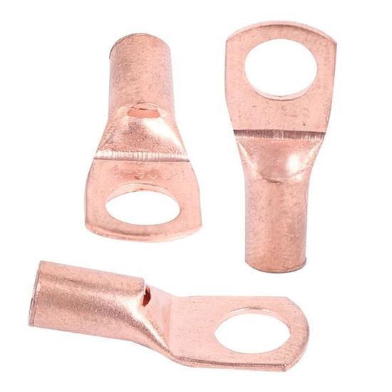 EJ.life Borne à cosse annulaire en cuivre Connecteur à sertir de câble de fil de conductivité ...