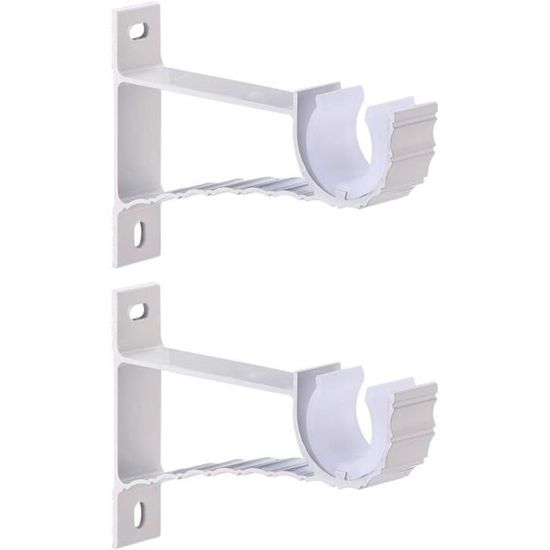 Tringle À Rideaux: 31 X 12 Mm, L. 180 Cm. Sans Anneaux En Acier Satiné \ Complet[Z793 ...