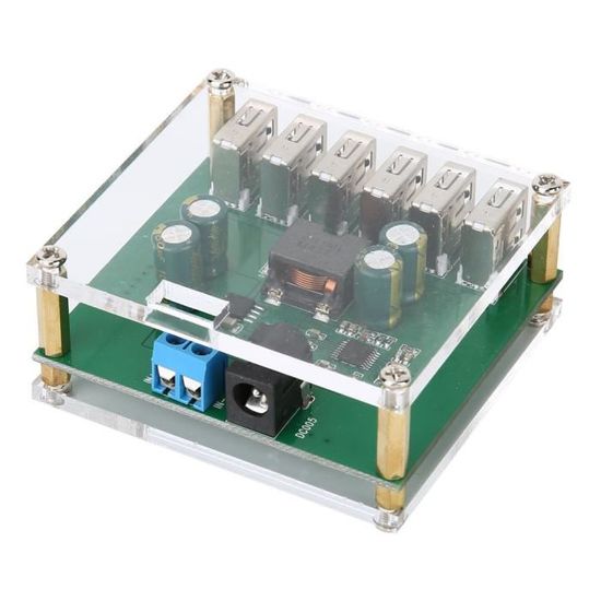 VBESTLIFE Convertisseur de sortie USB 6 sorties USB DC-DC Buck Converter 9/12/24/36V à 5V 8A ...