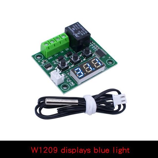 Circuits intégrés,W1209 Blue--Commutateur de contrôle de la température du thermostat, lumière ...