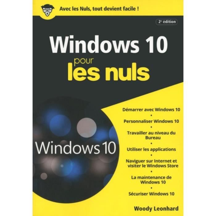 Windows 10 pour les Nuls. 2e édition - Pour les Nuls - Livre - Andy ...