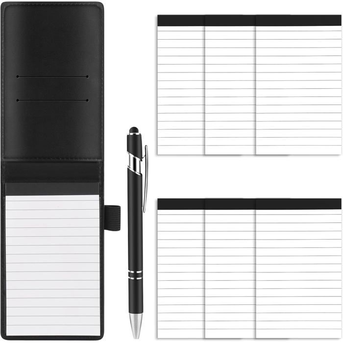 8pcs Petit Carnet de Notes de Poche A7 Set,Mini Carnet avec 6 Recharges ...