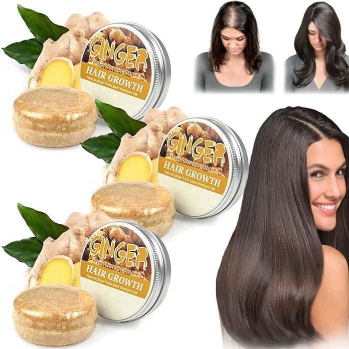 Ginger Hair Regrowth Shampoo Bar Potent Natural Ginger Shampoo Soap for ...