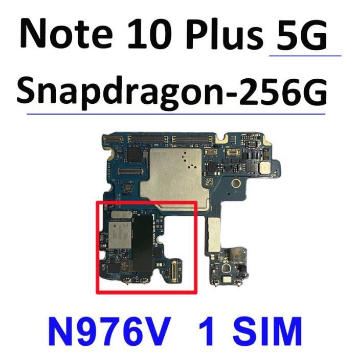 N976V 256G-1 sim-Carte mère originale débloquée pour Samsung Galaxy ...