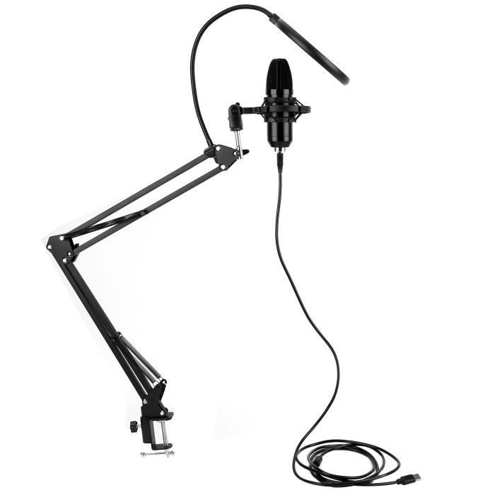 (Microphone À Tablette)Kit Microphone Usb Avec Filtre Pop Flexible Pour ...