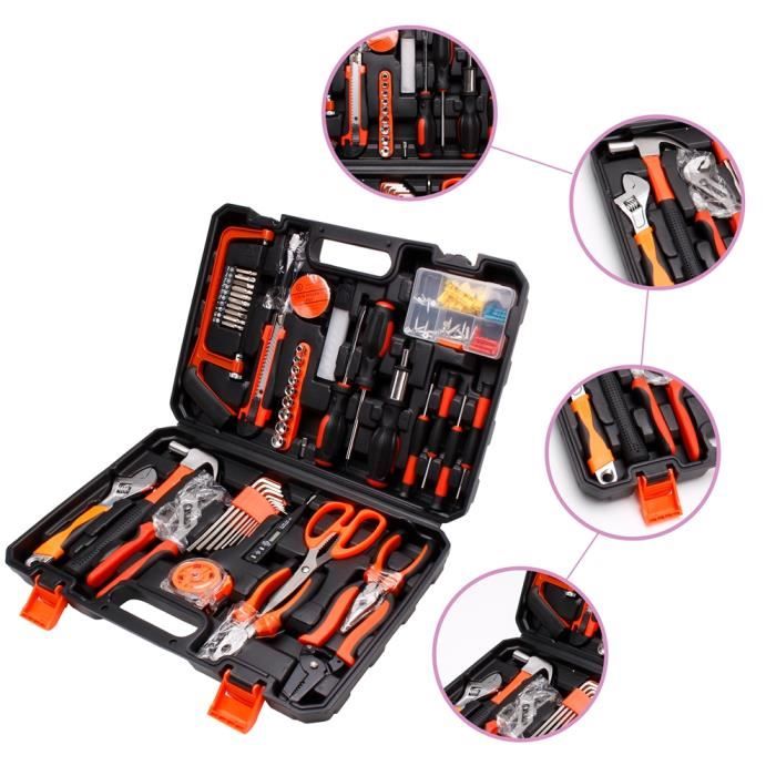 102 pièces Ensemble d'outils de réparation à domicile pour la ...