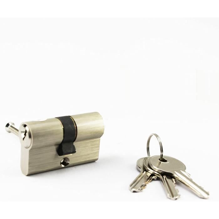 Cylindre De Serrure 50-60-70-80-100 Noyau De Verrouillage En Cuivre ...