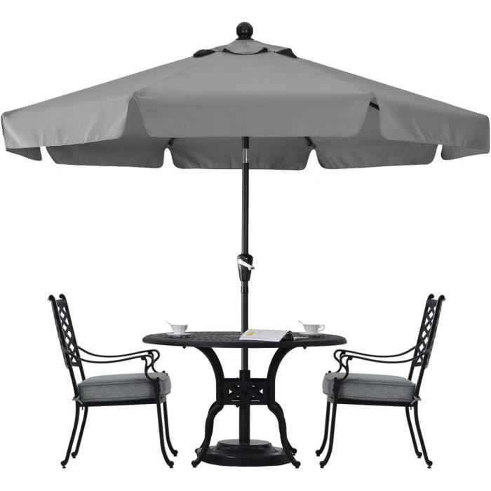 Parasol de table inclinable avec bouton poussoir pour jardin,terrasse ...