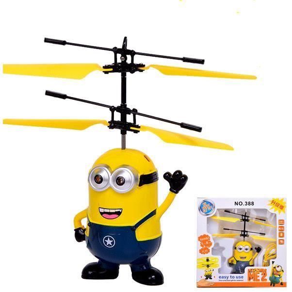 Minions RC Drone Hélicoptère infrarouge induction Vol automatique ...