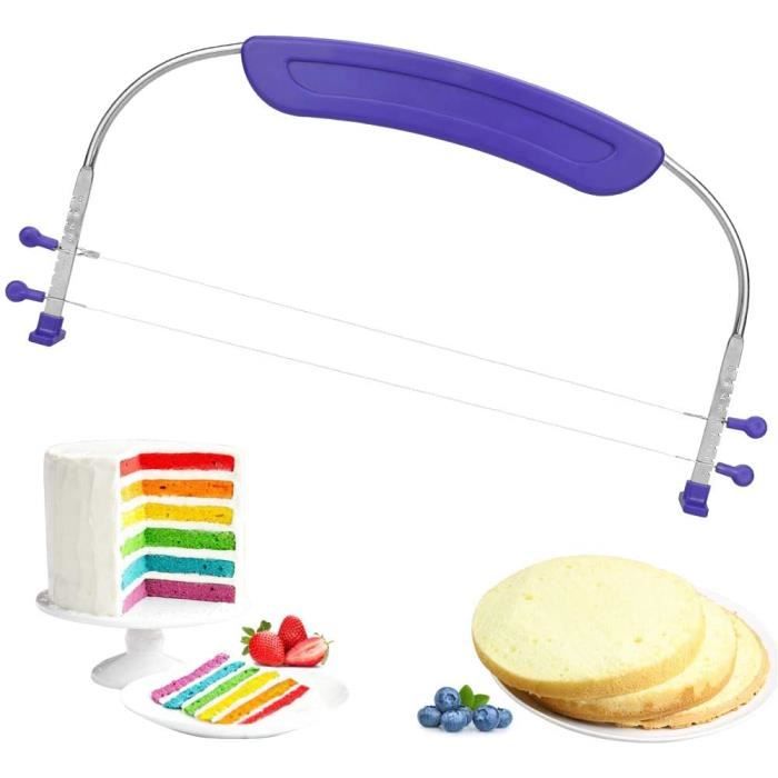 Coupe Gâteau Fil en Acier Inoxydable- Réglable Decoupe Genoise ...