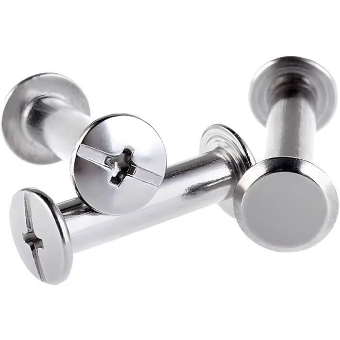 Vis Chicago M4X22Mm Vis De Reliure Rivets En Acier Inoxydable, Vis À ...