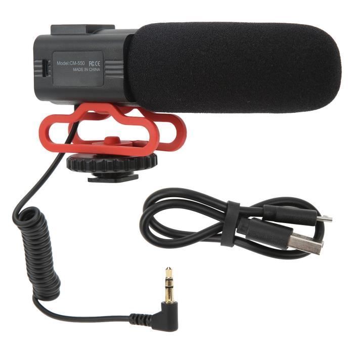 EJ.life Micro caméra Microphone de caméra CM550 Microphone de réduction ...