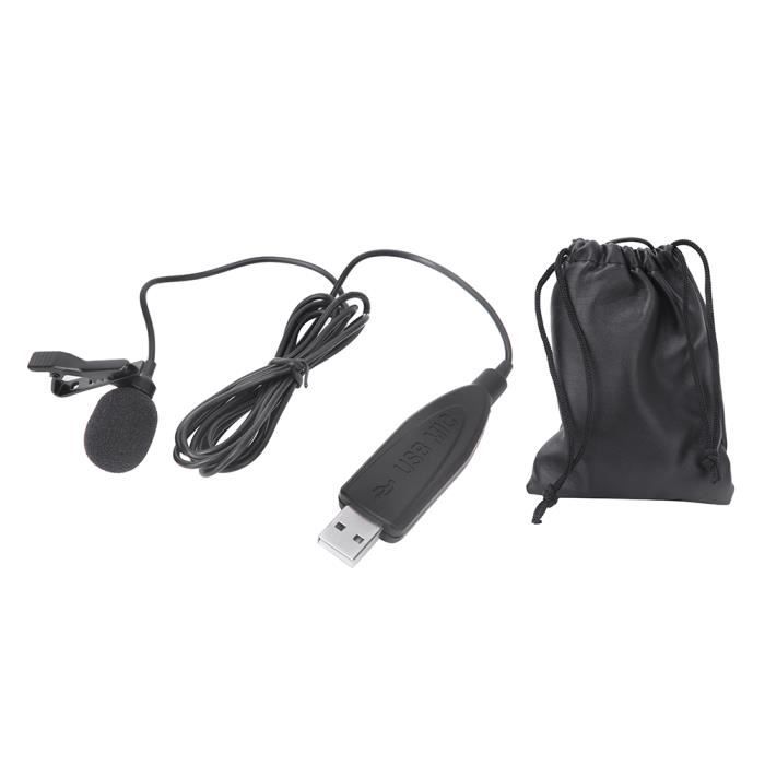Microphone d'ordinateur portable, microphone à pince à revers pour ...