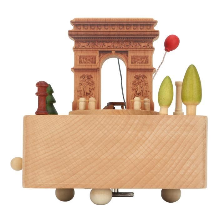 Boîte à musique en hêtre - FDIT - Arc De Triomphe - Mouvement mécanique ... Boîte à musique en hêtre - FDIT - Arc De Triomphe - Mouvement mécanique ...