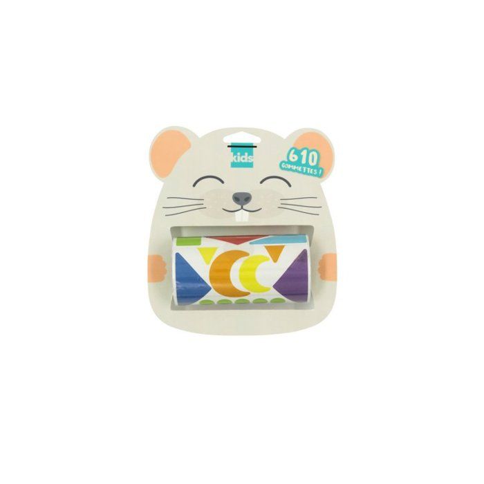 Gommette pour enfant en rouleau Formes géométriques 610 pièces ...