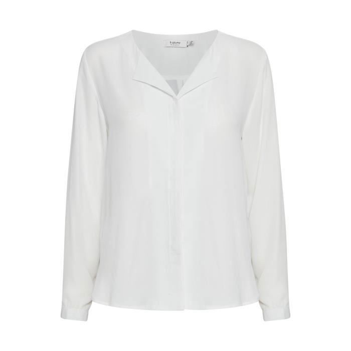 Chemisier femme b.young Hialice - blanc Blanc - Cdiscount Prêt-à-Porter