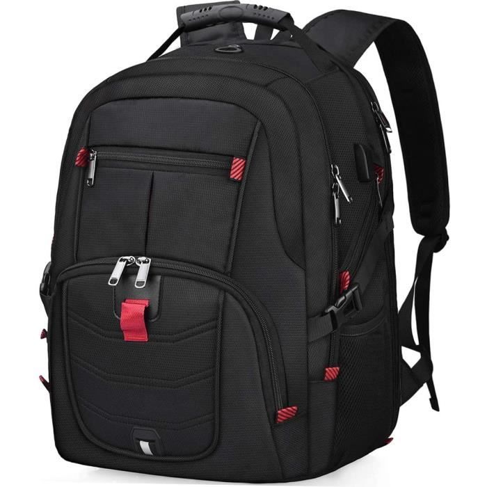 Sac à Dos Ordinateur Portable 17.3 Pouces Homme Imperméable avec USB ...