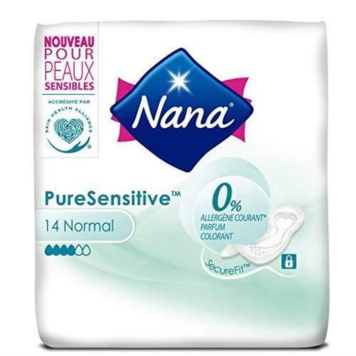 Serviettes Hygiénique - NANA - PureSensitive Ultra Normal - 0% ...